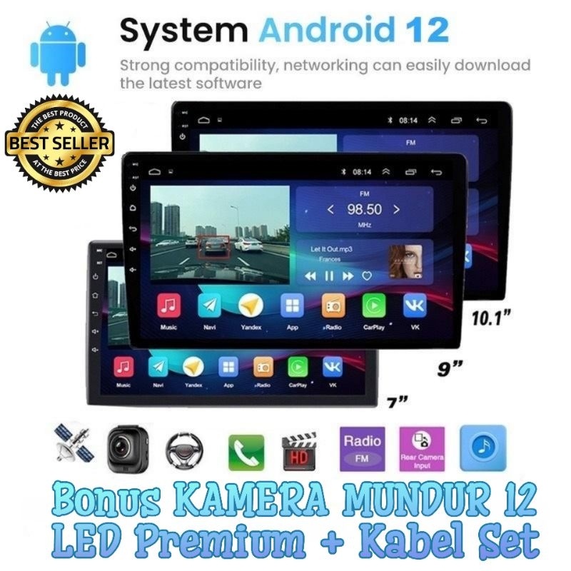 Jual HEAD UNIT ANDROID MOBIL DOUBLEDIN Touchscreen Wifi GPS Bluetooth ...