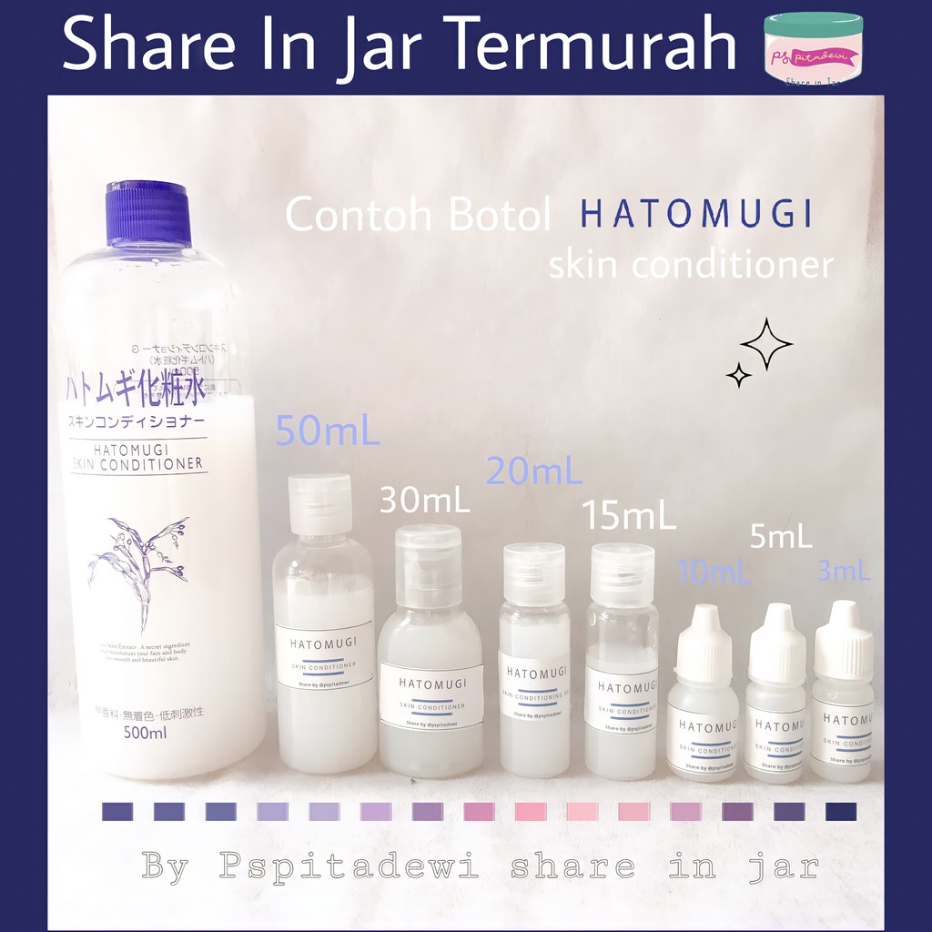 Jual SHARE - Hatomugi Skin Conditioner TONER Share In Jar / Bottle ...