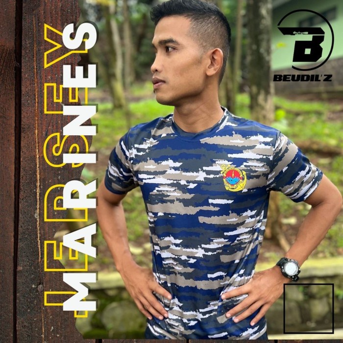 Jual Jersey Army loreng Marinir/TNI AL/kaos original - M | Shopee Indonesia
