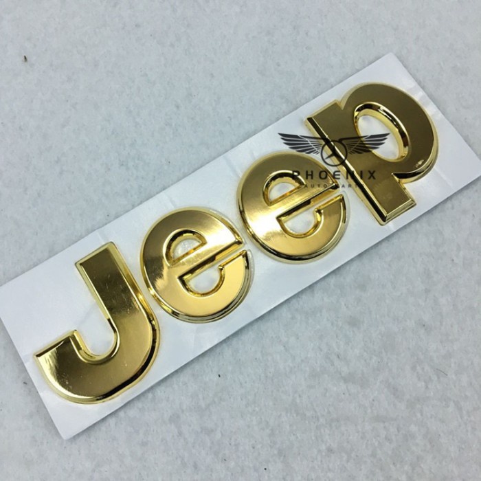 Jual Emblem Logo JEEP Rubicon Wrangler Cherokee Metal High Quality ...