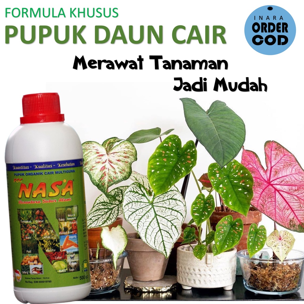 Jual Pupuk Organik Cair Untuk Tanaman Hias Dalam Pot/ Pupuk Daun Dan ...