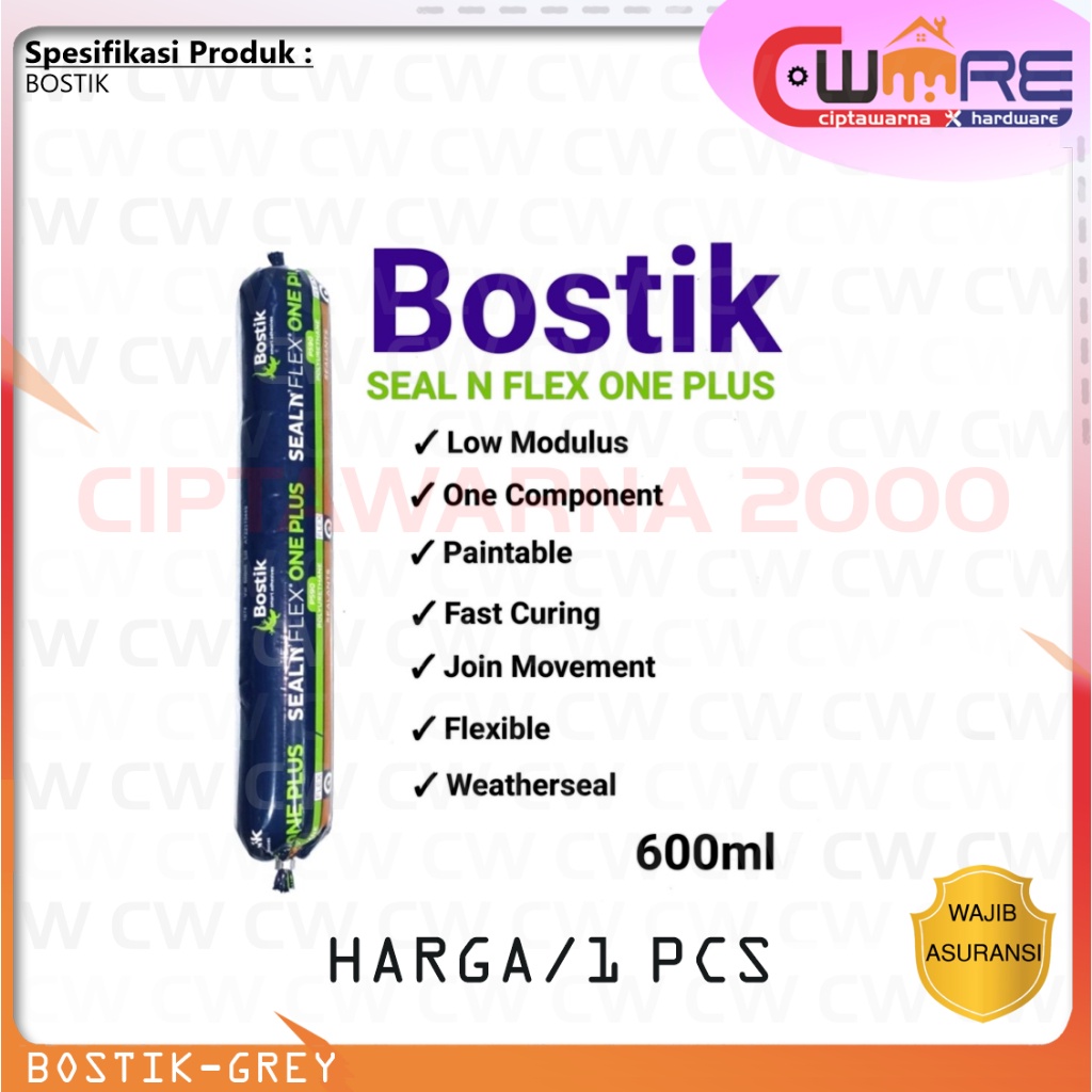 Jual Lem Bostik Sosis Seal And Flex PU Abu Abu / Grey sealant sealer | Shopee Indonesia