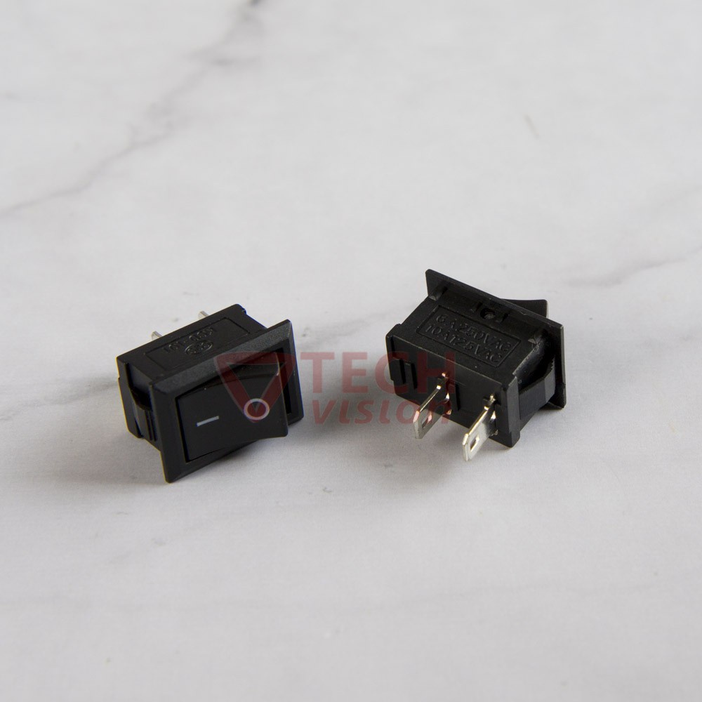 Jual Rocker Switch Hitam Kecil 2 Pin Kaki Saklar Karaoke On Off 2Pin ...