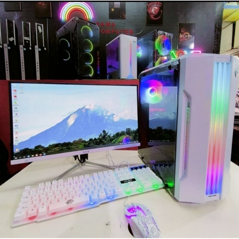 Jual PC Gaming Core i7 Ram 16gb Vga 2 gb Monitor 22 keyboad mouse ...