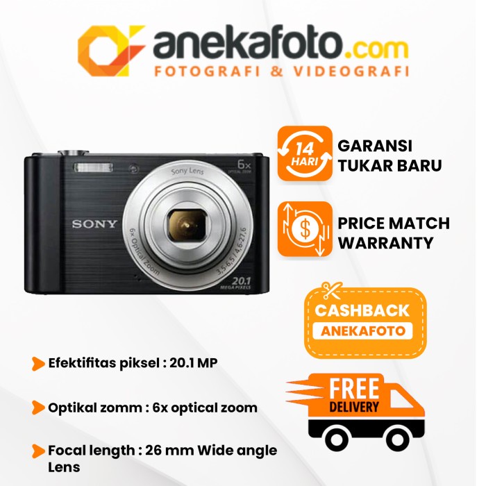 Jual Sony DSC W810 W 810 Camera Compact Garansi Resmi | Shopee Indonesia