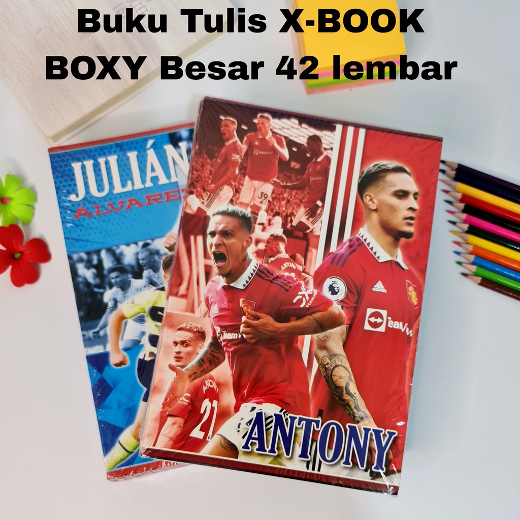 Jual GG Buku Tulis X-Book BOXY/Besar 42 Lembar Motif Bola(8bk) BigBoss ...