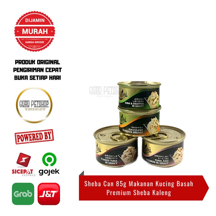 Jual Sheba Can 85g Makanan Kucing Basah Makanan Kucing Premium Sheba ...