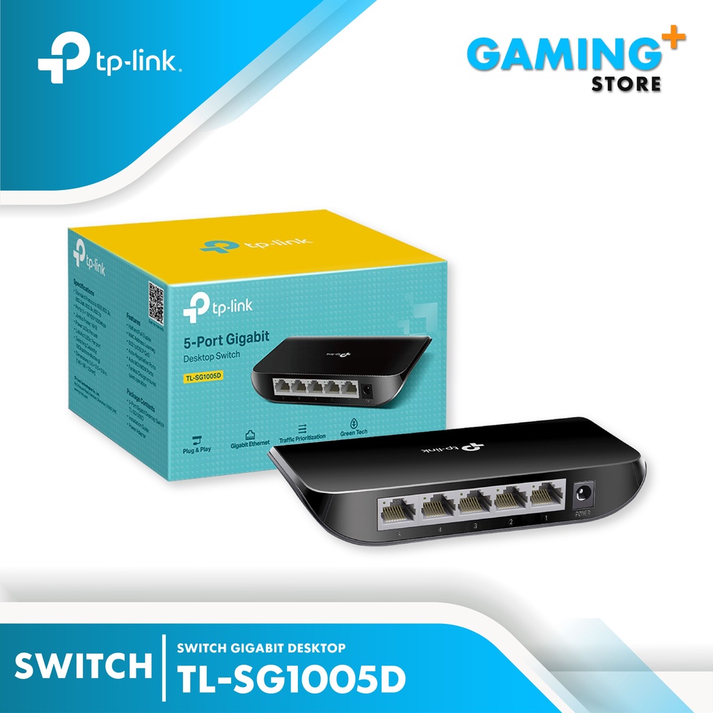 Jual TP-LINK TL-SG1005D 5 Port Gigabit Desktop Switch Hub | Shopee Indonesia