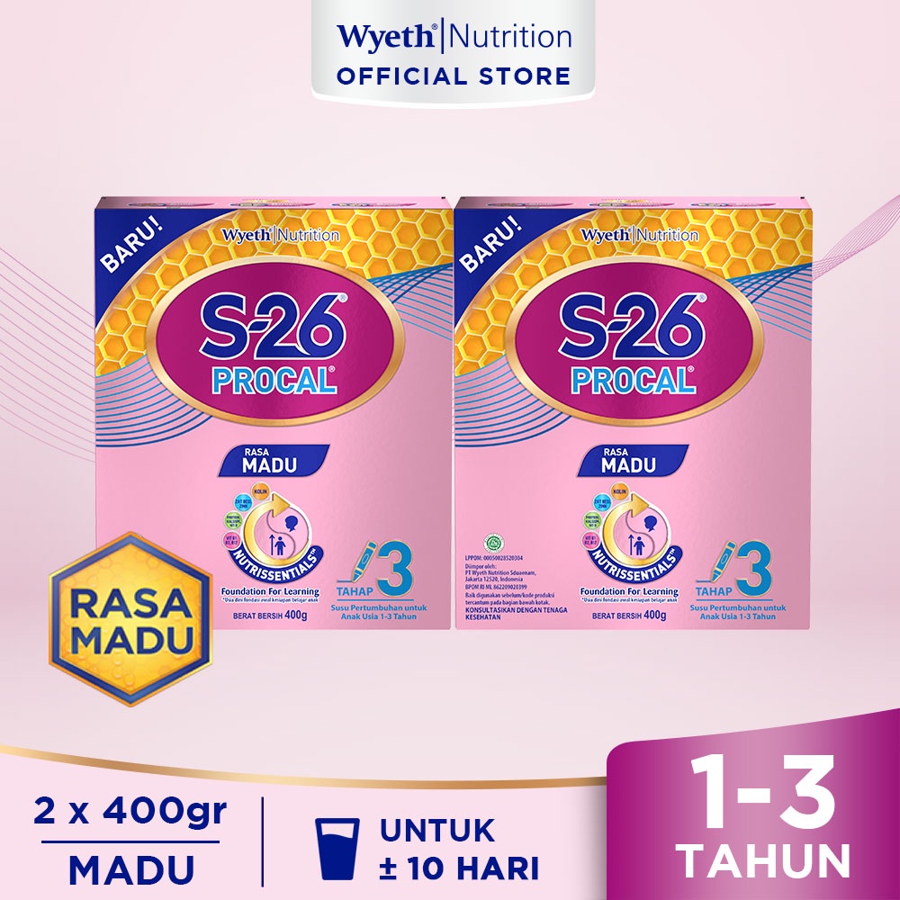 Jual S-26 Procal HONEY Pouch 400g x 2 pcs | Shopee Indonesia