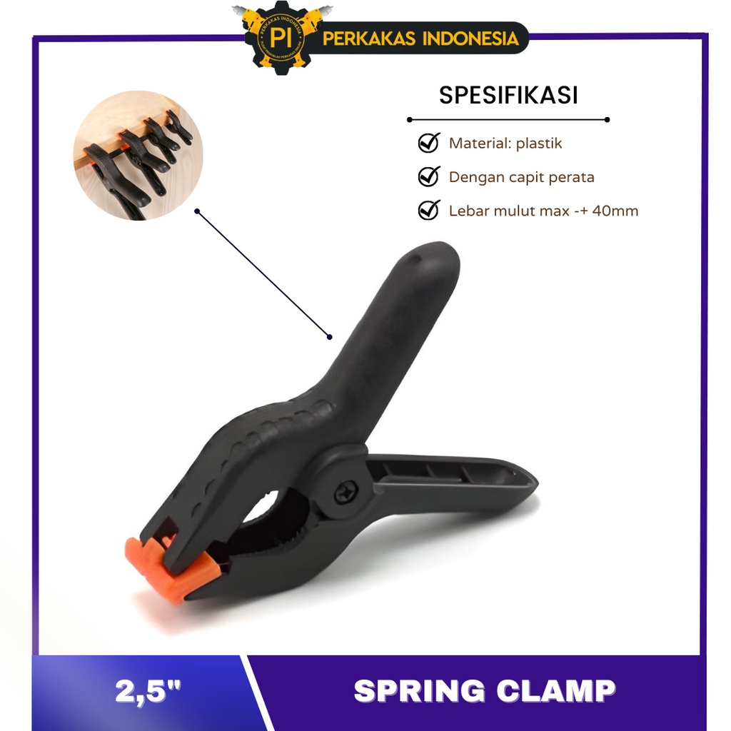 Jual Spring Clamp Alat Penjepit Kayu Multiplek Pegas Klem Catok Kayu ...