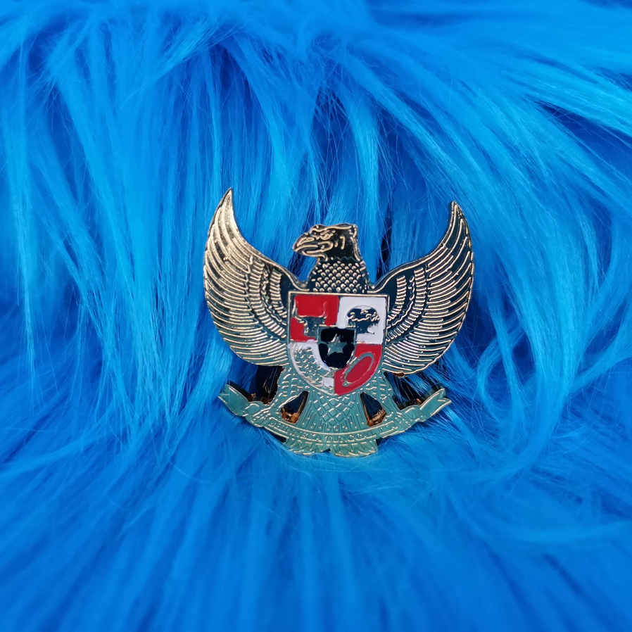 Jual Pin Bros Garuda Simbol Logo Kerajaaan- Solo Galeri Buku | Shopee ...