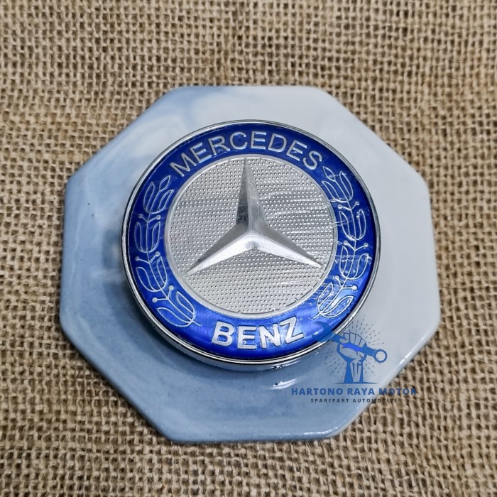 Jual Dop Roda Velg Emblem Mercedes Benz ,Mercy Classic Blue Original ...