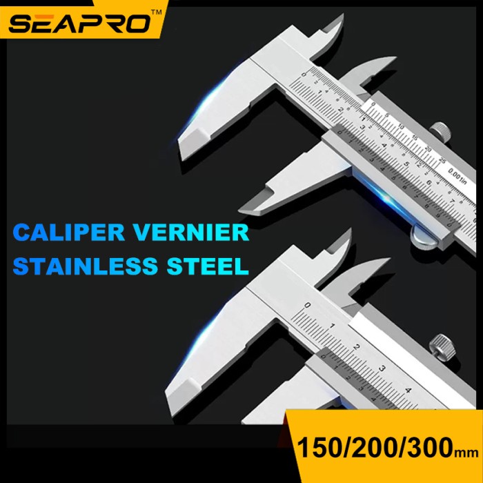Jual Jangka sorong analog stainless 150/200/300 mm alat pengukur - 150 MM seapro | Shopee Indonesia