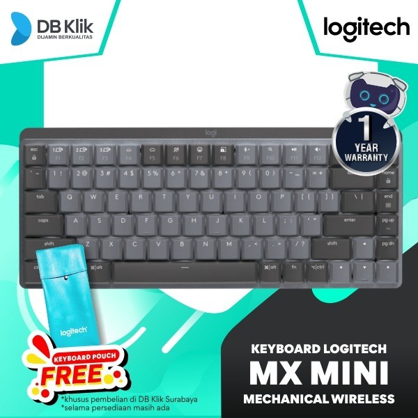Jual Keyboard Logitech MX Mini Mechanical Wireless + Bluetooth (920 ...
