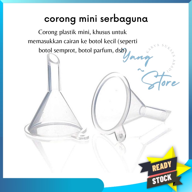 Jual YGS -A411- Corong Plastik Transparan Mini - Corong Kecil Untuk ...