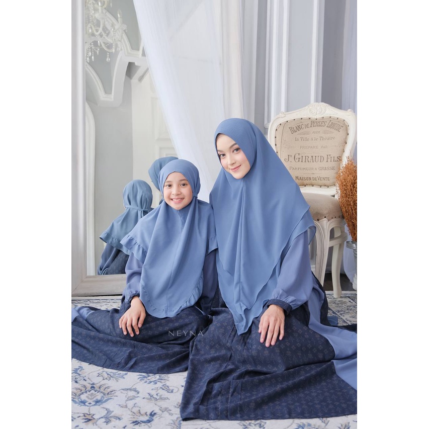 Jual Gamis Couple Kids & Mom 2024 Halwa Nawasena by Neyna (Navy ...