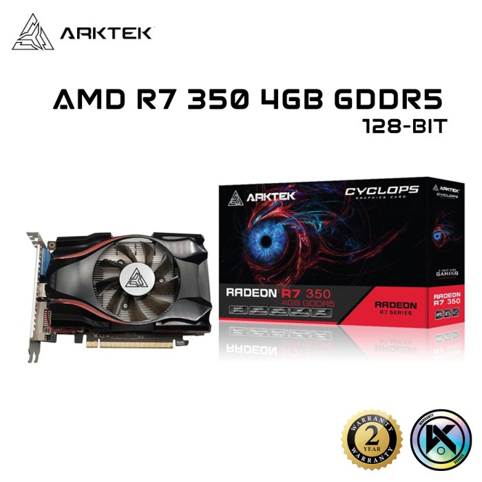 Jual VGA KYO Arktek AMD R7 350 4GB GDDR5 128Bit ATX R7 350 4GB | Shopee ...