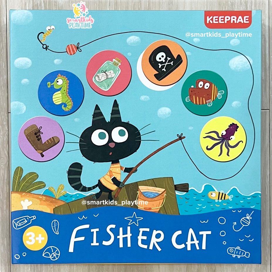 Jual Keeprae Fisher Cat Magnetic Matching Puzzle Game Mainan Edukasi ...