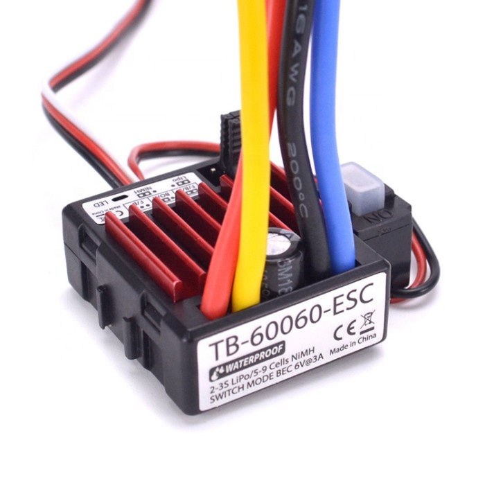 Jual ESC Brushed TURBO RACING TB-60060 Waterproof 60A / 360A VS HW 1060 ...