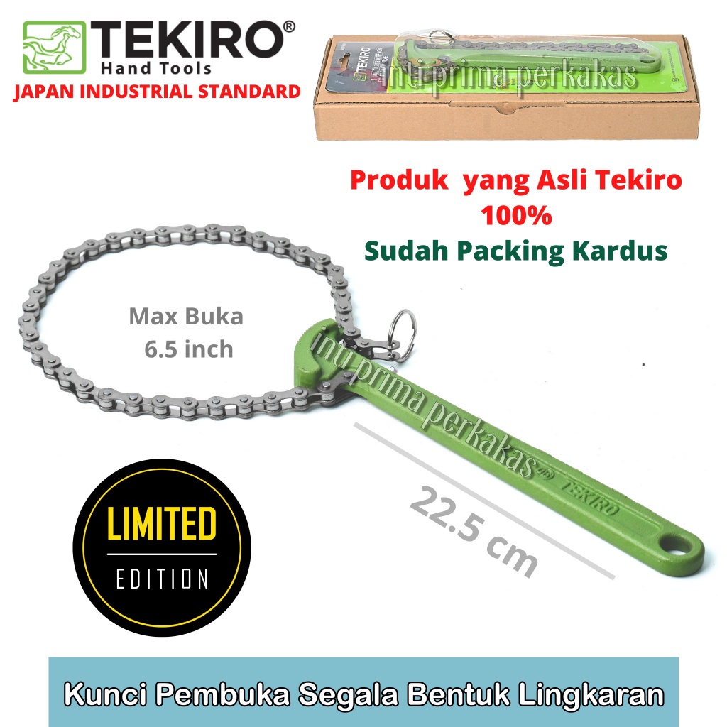 Jual kunci pembuka filter oli mobil model rantai Tekiro 9 inch / Kunci ...