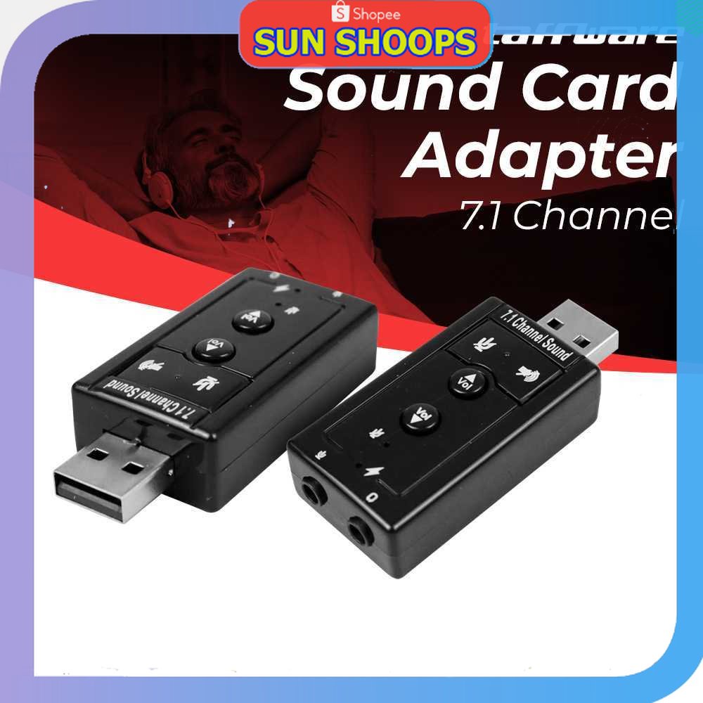 Jual SUN SHOOPS - Taffware USB 7.1 Channel Sound Card Adapter - TC-03 ...
