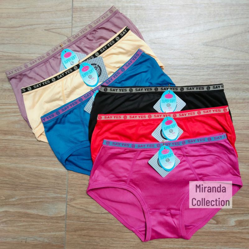 Jual 6 PCS | Celana Dalam Wanita L XL XXL Bahan TC Spandex - Say Yes 2908 | TOKO KL - Keanulova ...