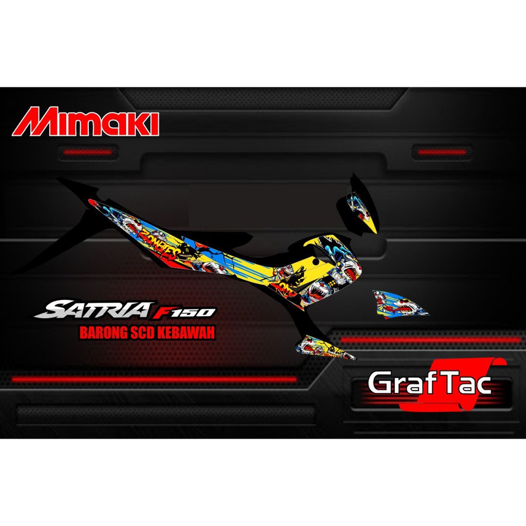 Jual Stiker Striping Motor SATRIA FU BARONG 2013 KE BAWAH Full Variasi ...