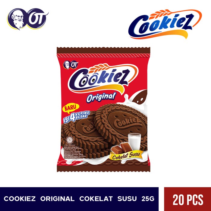 Jual COOKIEZ ORIGINAL COKELAT SUSU 18GR - [ISI 20 PCS] | Shopee Indonesia
