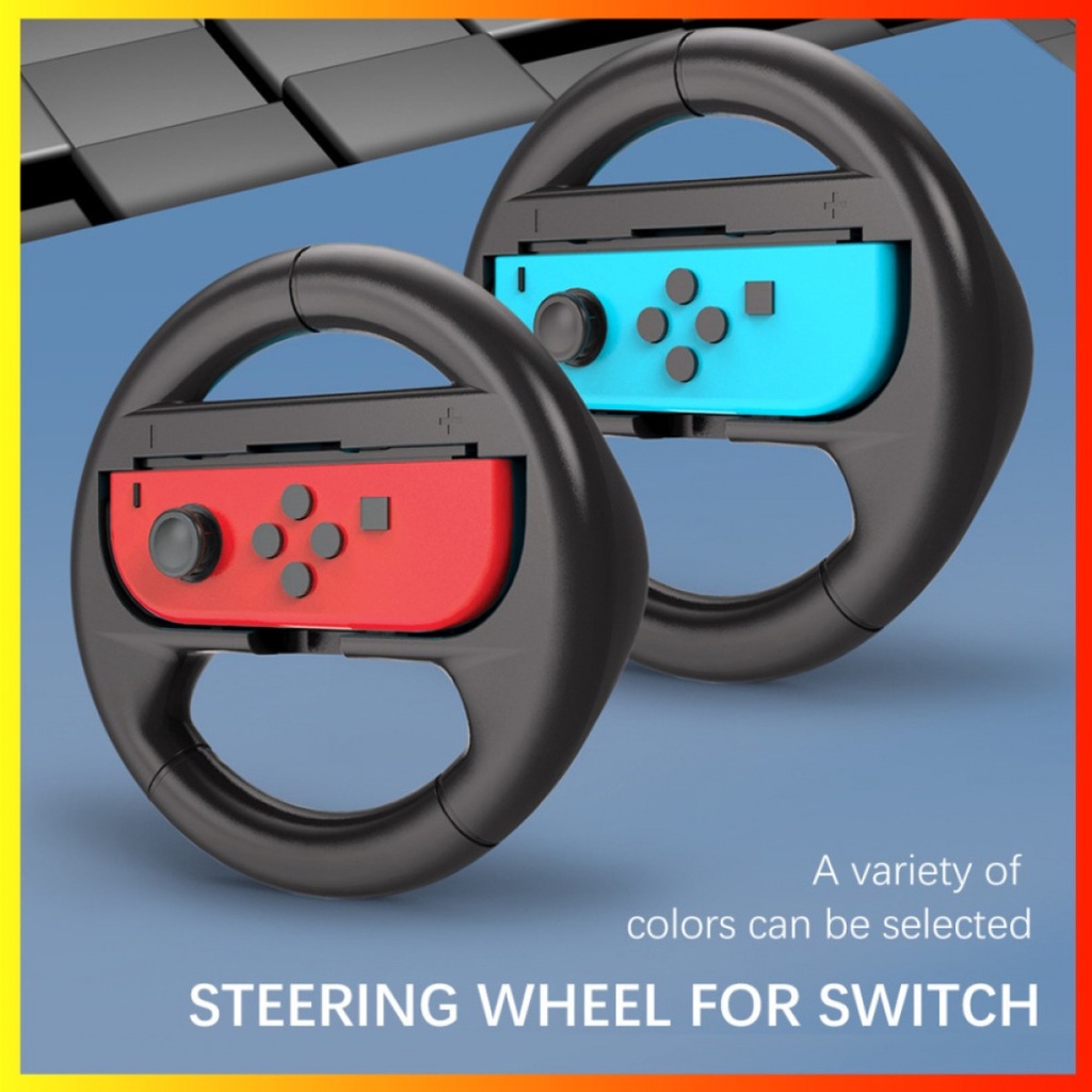 Jual Nintendo Switch Racing Steering Wheel Set 2 Pcs for Joycon ...