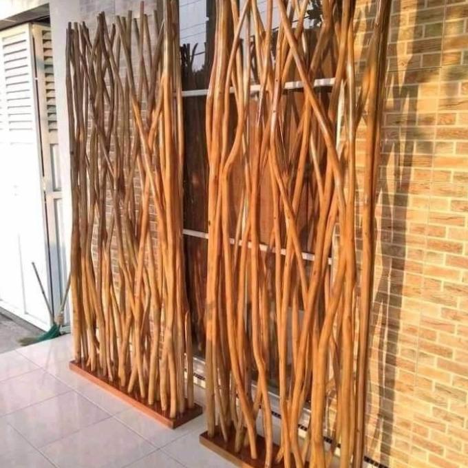Jual Partisi Penyekat Ruangan Ranting Kayu Jati Sketsel Driftwood ...