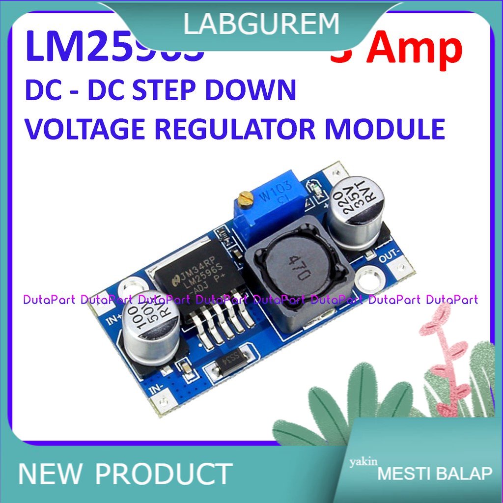 Jual LM2596S 3A Adjustable DC DC Step Down Power Voltage Regulator Module LM2596 | Shopee Indonesia