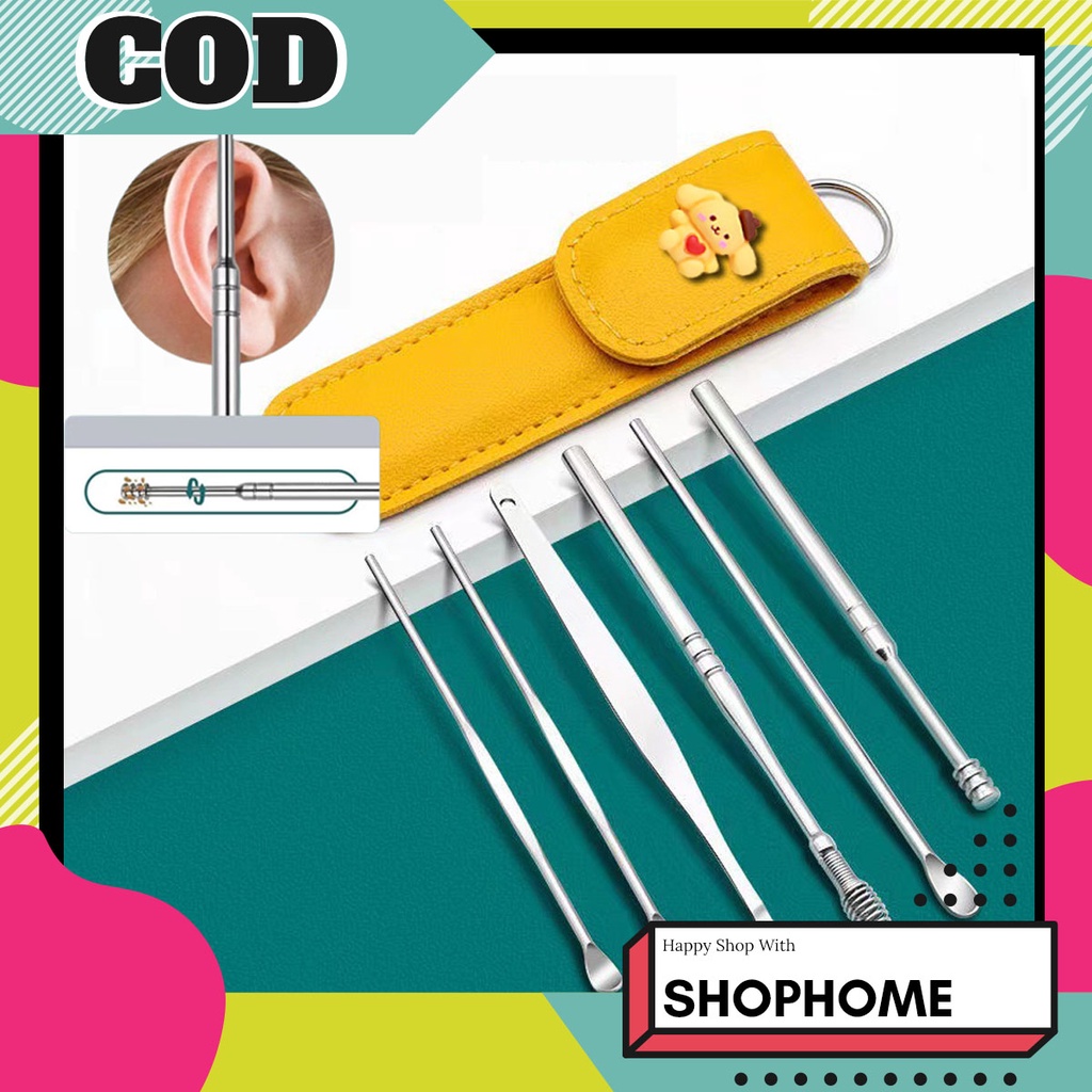 Jual SHOPHOME - Pembersih Telinga 1 Set full 6 pcs Korek Kuping Korek ...