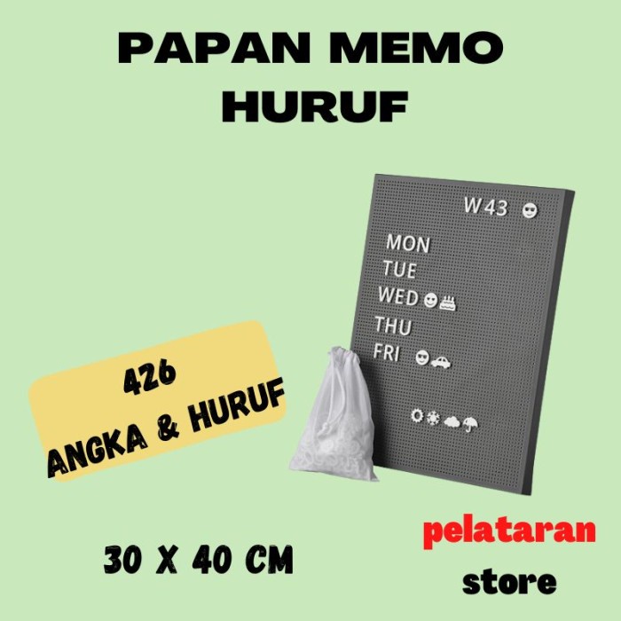 Jual Papan Huruf Papan Memo Huruf Letter Board | Shopee Indonesia