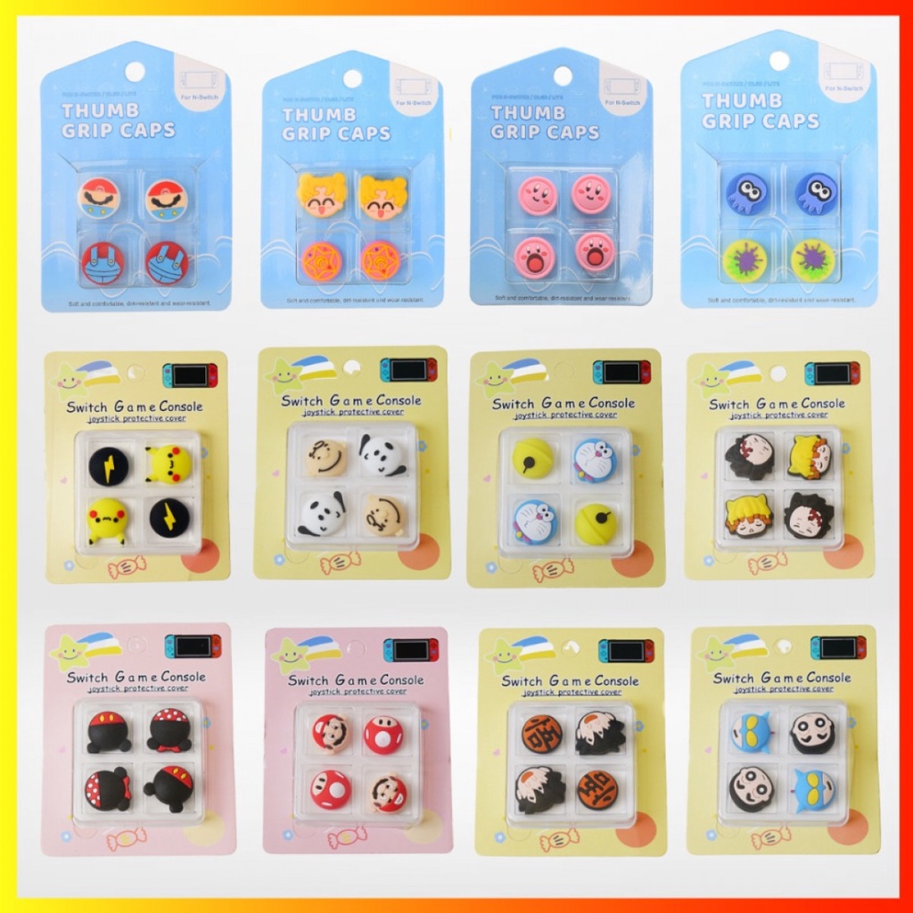 Jual Thumb Grip set 4 pcs Analog Joycon Nintendo Switch V1 V2 Lite OLED ...