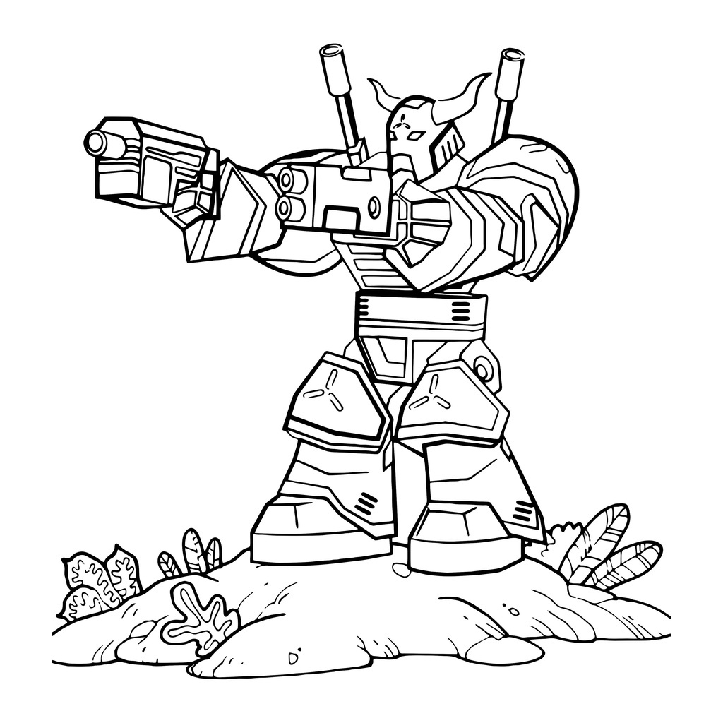 Jual Gambar Mewarnai ~ ROBOT/ Seketsa Lukis / Drawing Sketch / Sketsa ...