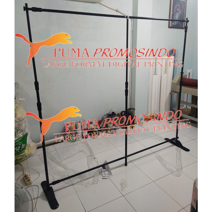 Jual BACKWALL /JUMBO BANNER STAND UK 3X3/BACKDROP/TR BANNER 3x3 ...