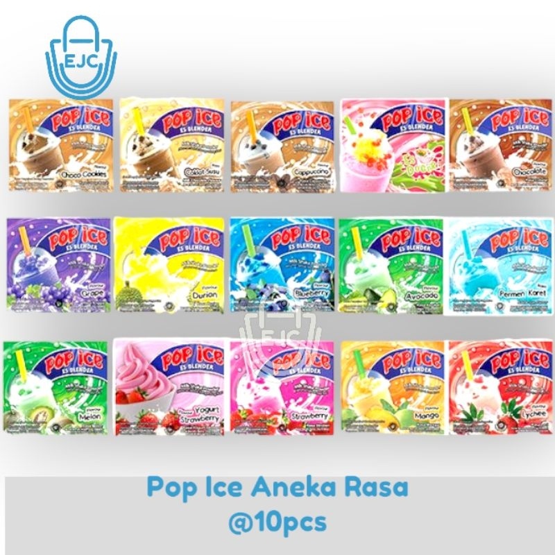 Jual [EJC] Pop Ice Aneka Rasa Milk Shake isi 10pcs / Renceng | Shopee ...