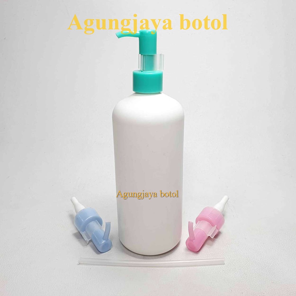 Jual Botol Handsanitizer 500 ml Putih Hdpe Tutup Pump Lotion / Botol ...