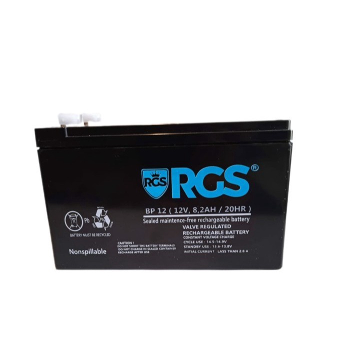 Jual Baterai UPS RGS 12v 8,2ah /Battery UPS 12v 8,2ah apc ica prolink ...