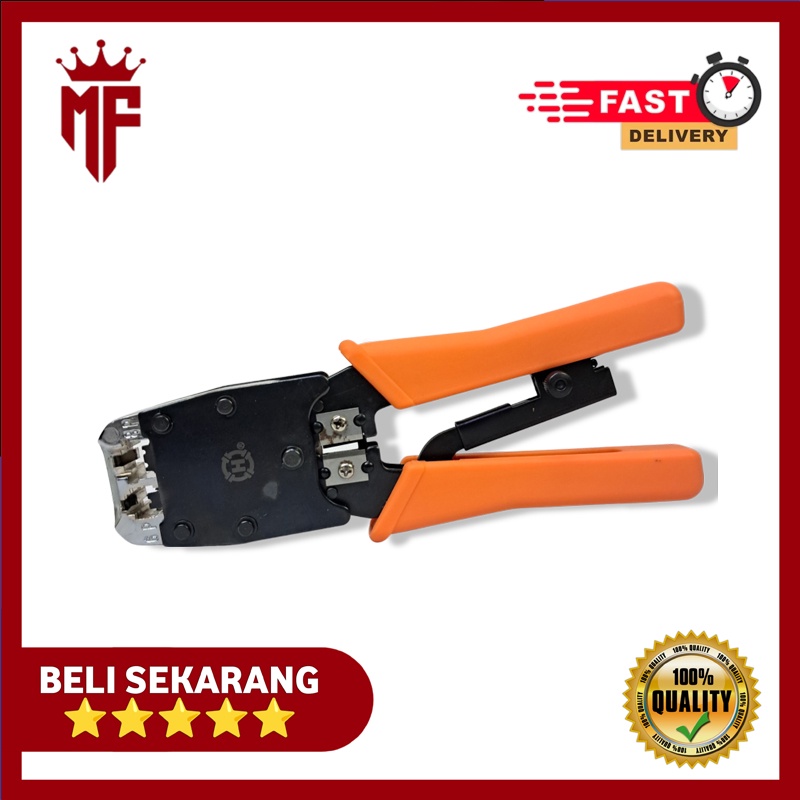 Jual Tang Crimping LAN Orange HT-500R CRIMPING TOOL | Shopee Indonesia