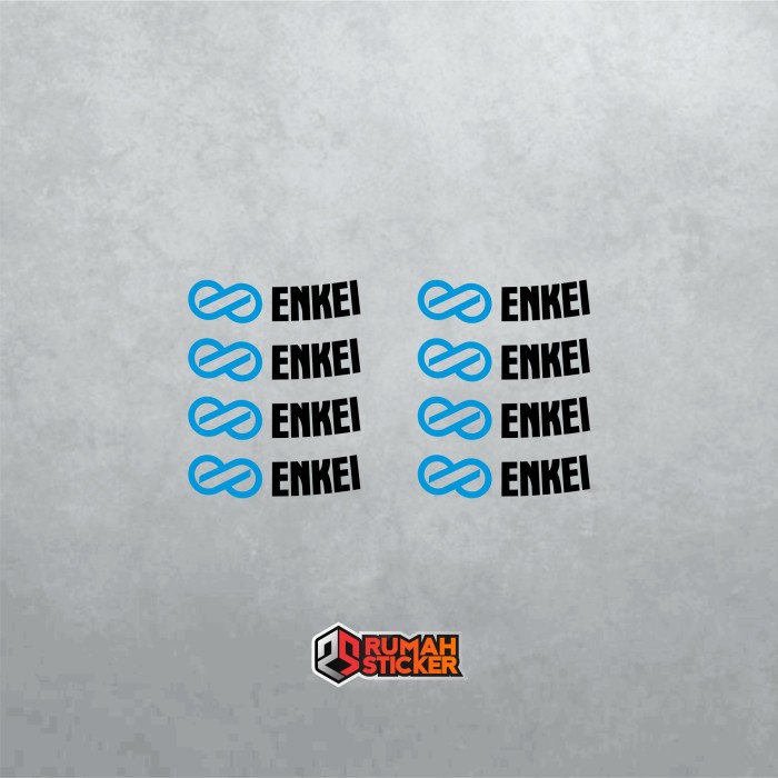 Jual STICKER CUTTING VELG MOTOR DAN MOBIL ENKEI MELENGKUNG DUA WARNA ...