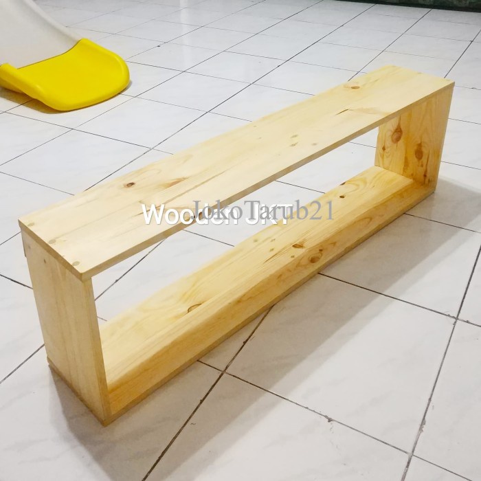 Jual custom ukuran rak dinding / rak buku kayu jati belanda murah ...