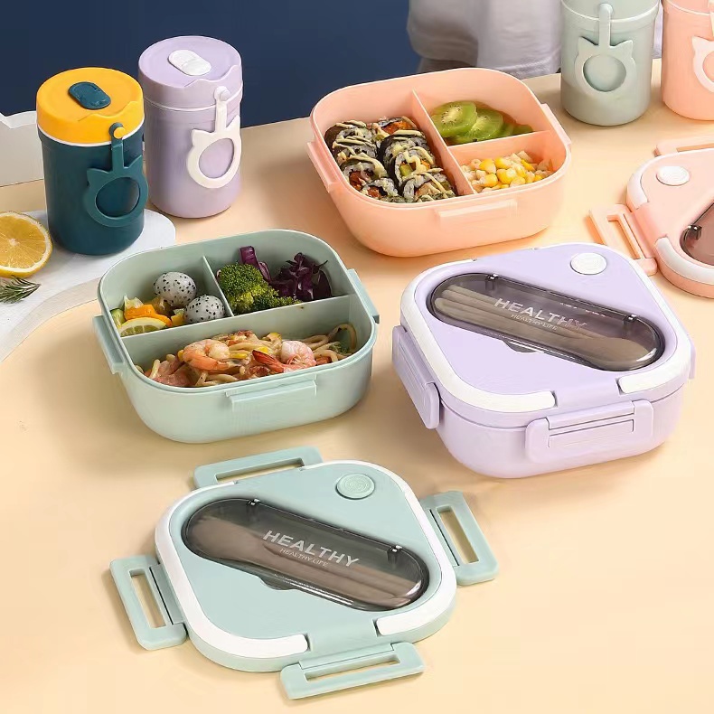 Jual AMEERAOFFICIALSTORE KOTAK MAKAN HEALTHY LIFE / LUNCH BOX 3 SEKAT ...
