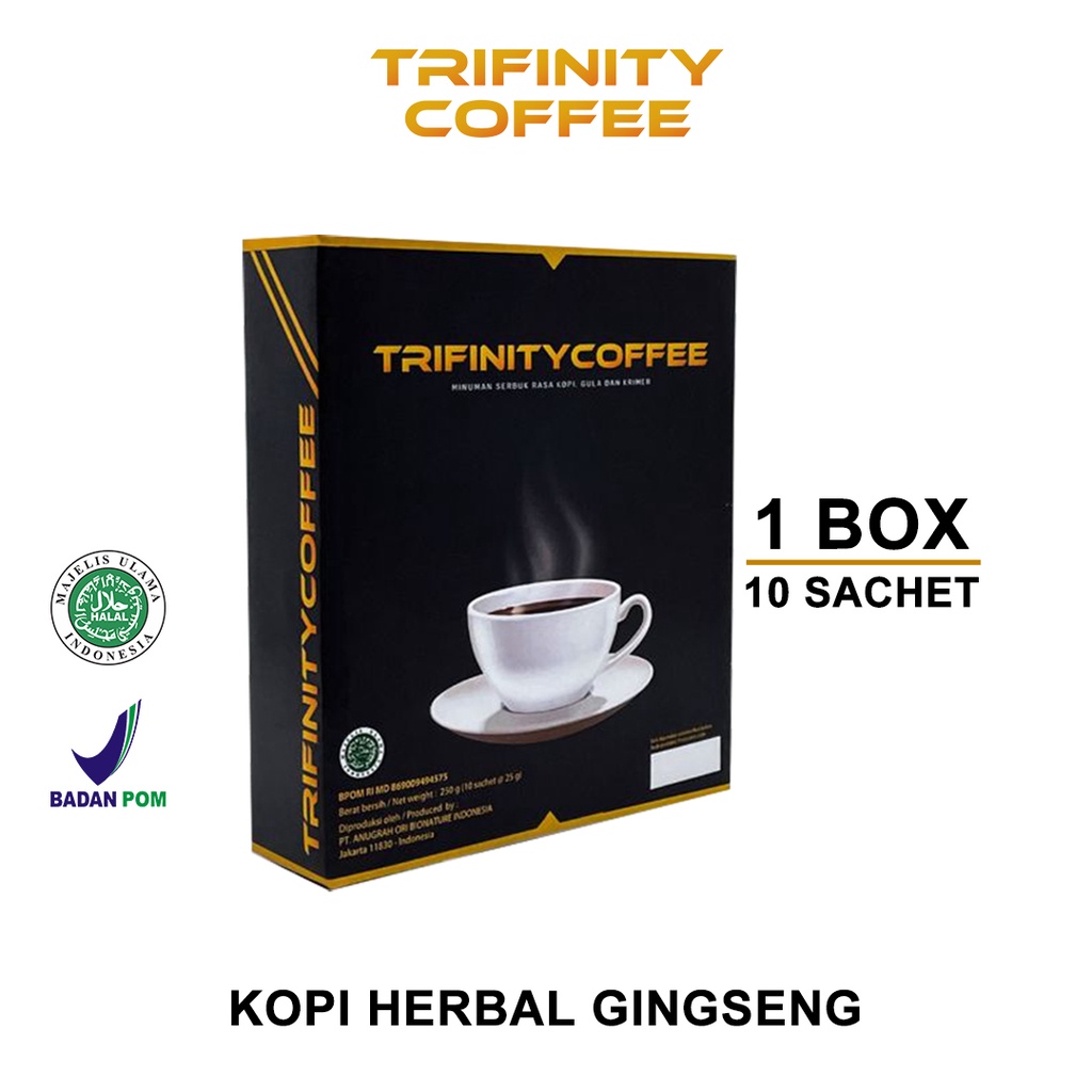 Jual Trifinity Coffee 1 Box Isi 10 Sachets - Kopi Stamina Pria | Kopi ...