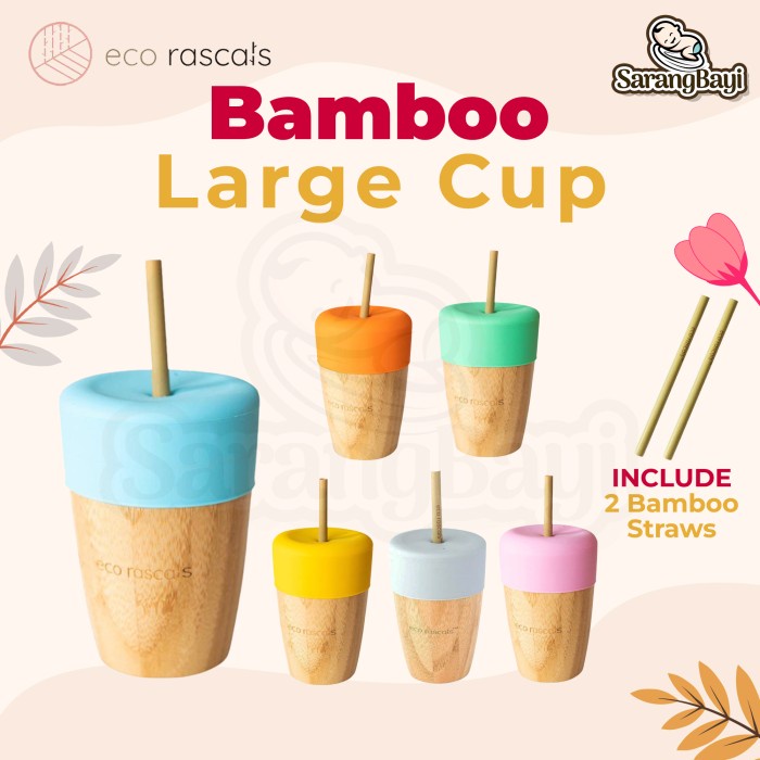 Jual Eco Rascals Bamboo Large Cup / Gelas Minum Anak | Shopee Indonesia