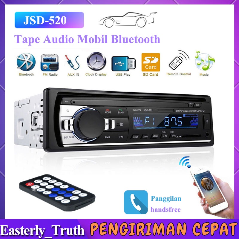 Jual (Stok Siap) Taffware Tape Mobil Ori Singe Din Head Unit Tape Audio Radio Mobil Multifungsi ...