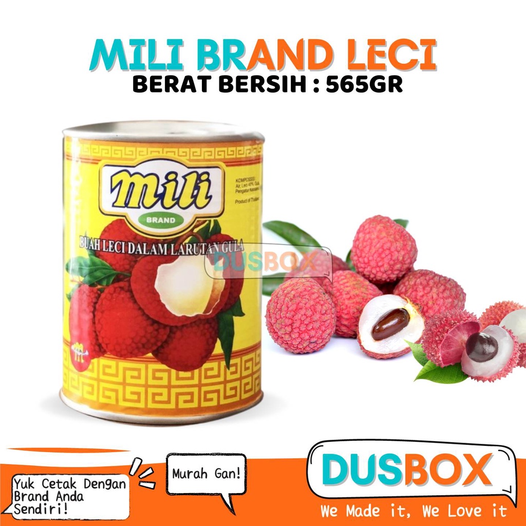Jual Mili brand Lychee / Buah Kaleng / Buah Kaleng Leci / Mili Brand ...