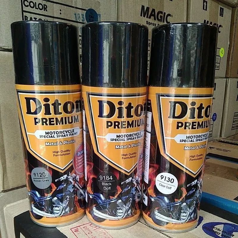 Jual cat spray PAKET-3 KALENG pilok pilox cat semprot diton premium ...