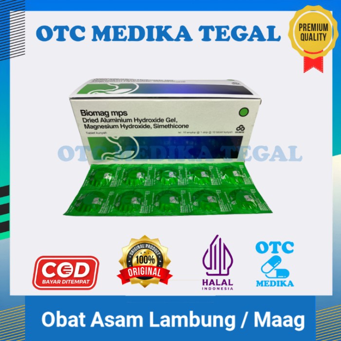 Jual Biomag Mps 10 Tablet mengatasi asam lambung naik | Shopee Indonesia