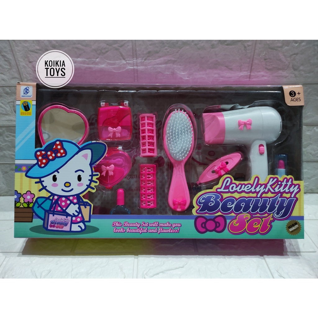 Jual Mainan anak salon rias lovely kitty beauty set | Shopee Indonesia